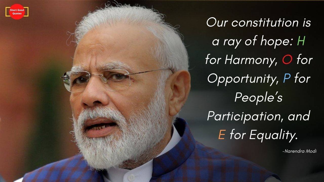 Top 30 Inspirational Narendra Modi Quotes - ShortGoodQuotes