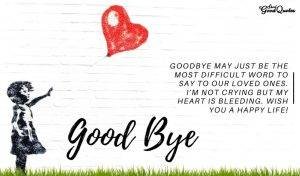 50+ Beautiful Heartfelt Goodbye Messages and Quotes - ShortGoodQuotes