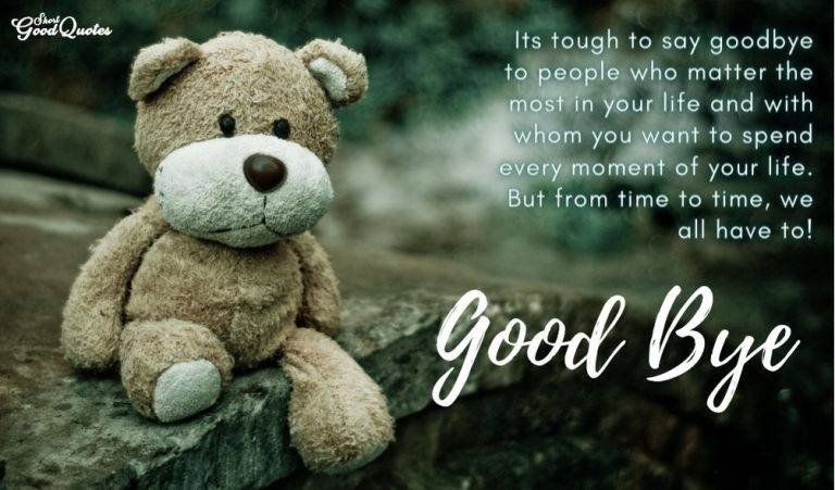 50+ Beautiful Heartfelt Goodbye Messages and Quotes – ShortGoodQuotes
