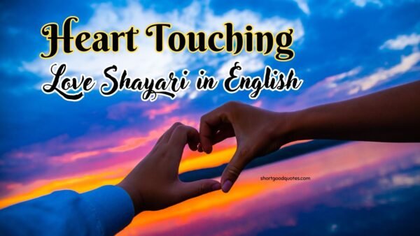 50+ Best Heart Touching Love Shayari in English - ShortGoodQuotes