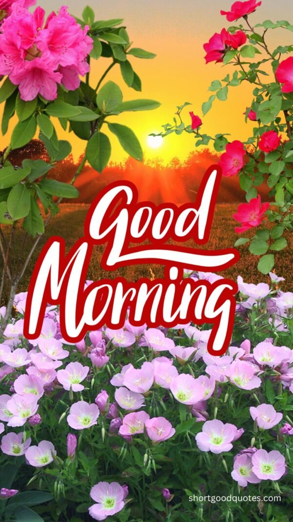 70+ Good Morning Flower Images, Wishes & Quotes - ShortGoodQuotes